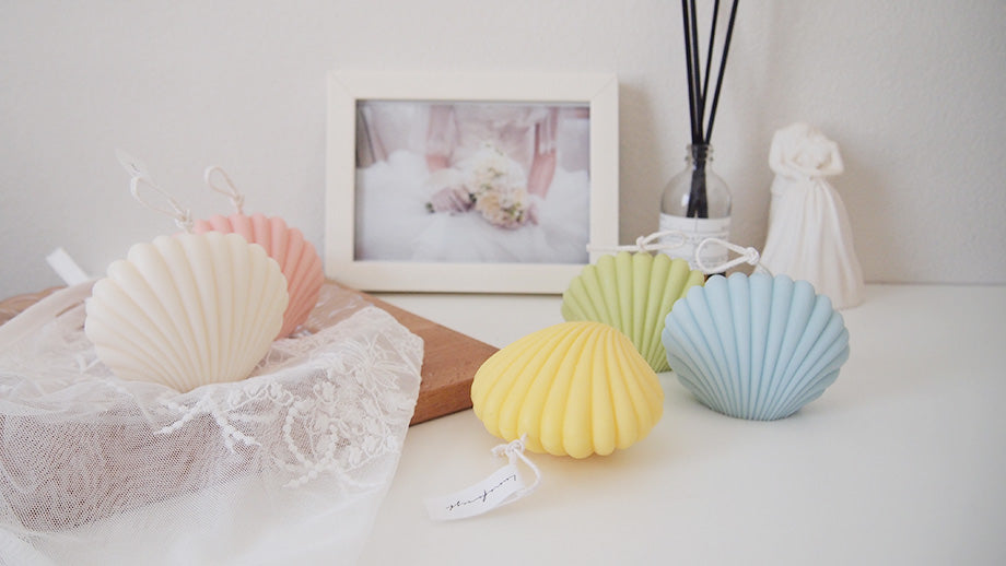 Clam shell Pillar Soy Candle – Lunaforest